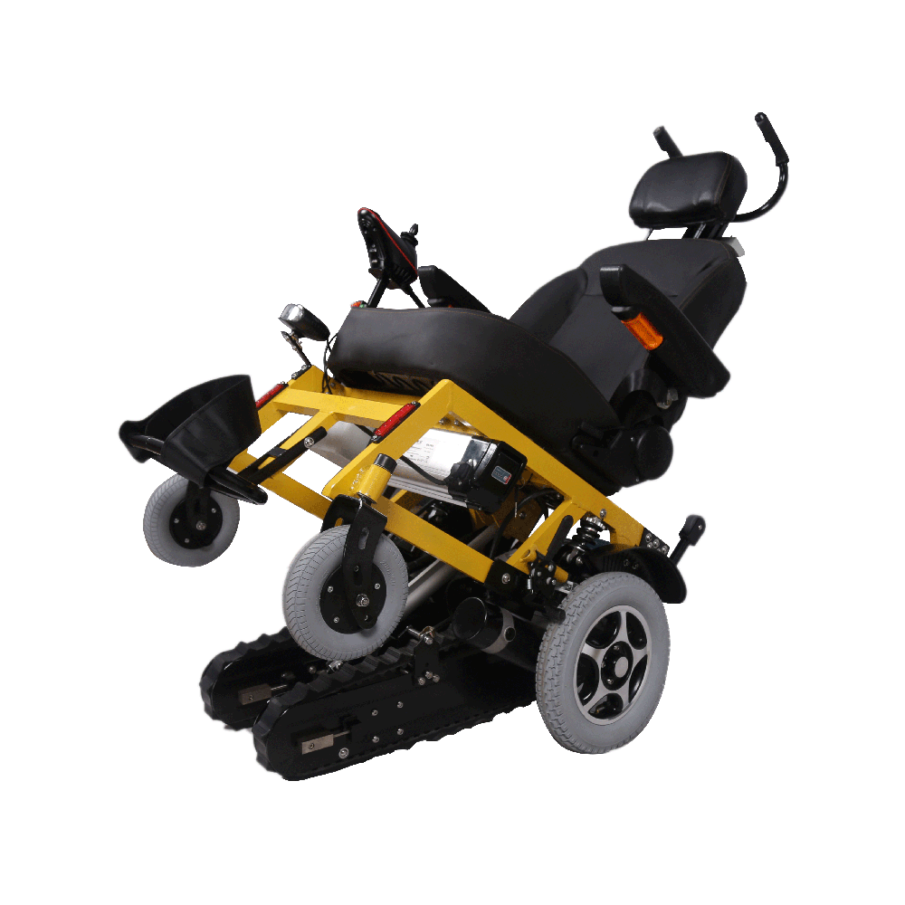 Dual-Use Stair Climbing Wheelchair for Flat Ground and Stairs